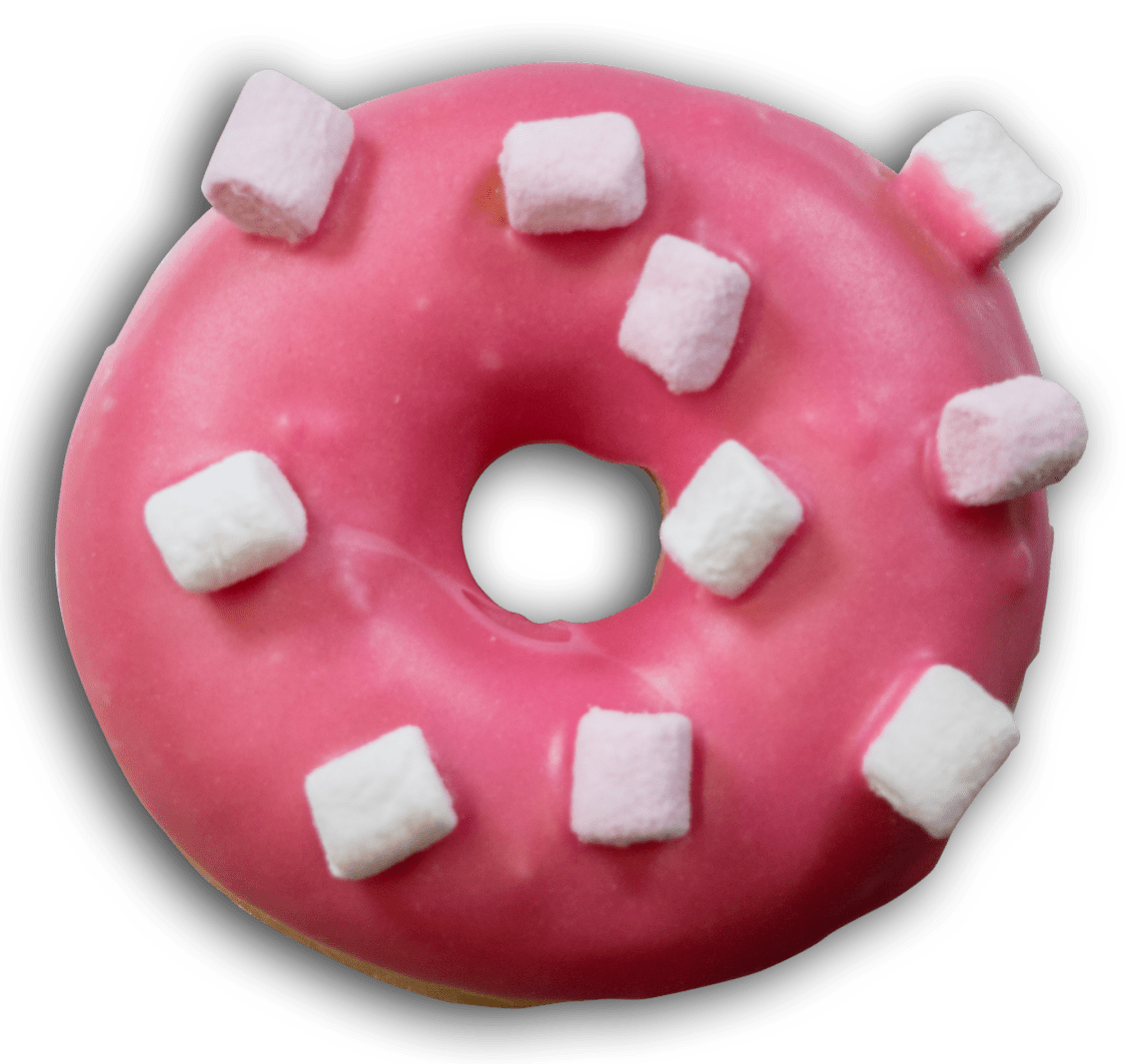 Donuts Chamallow rose