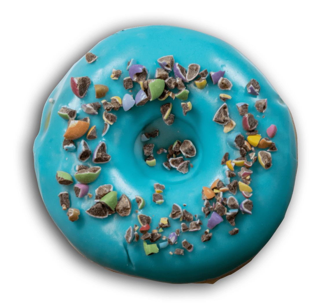 Donuts Smarties bleu